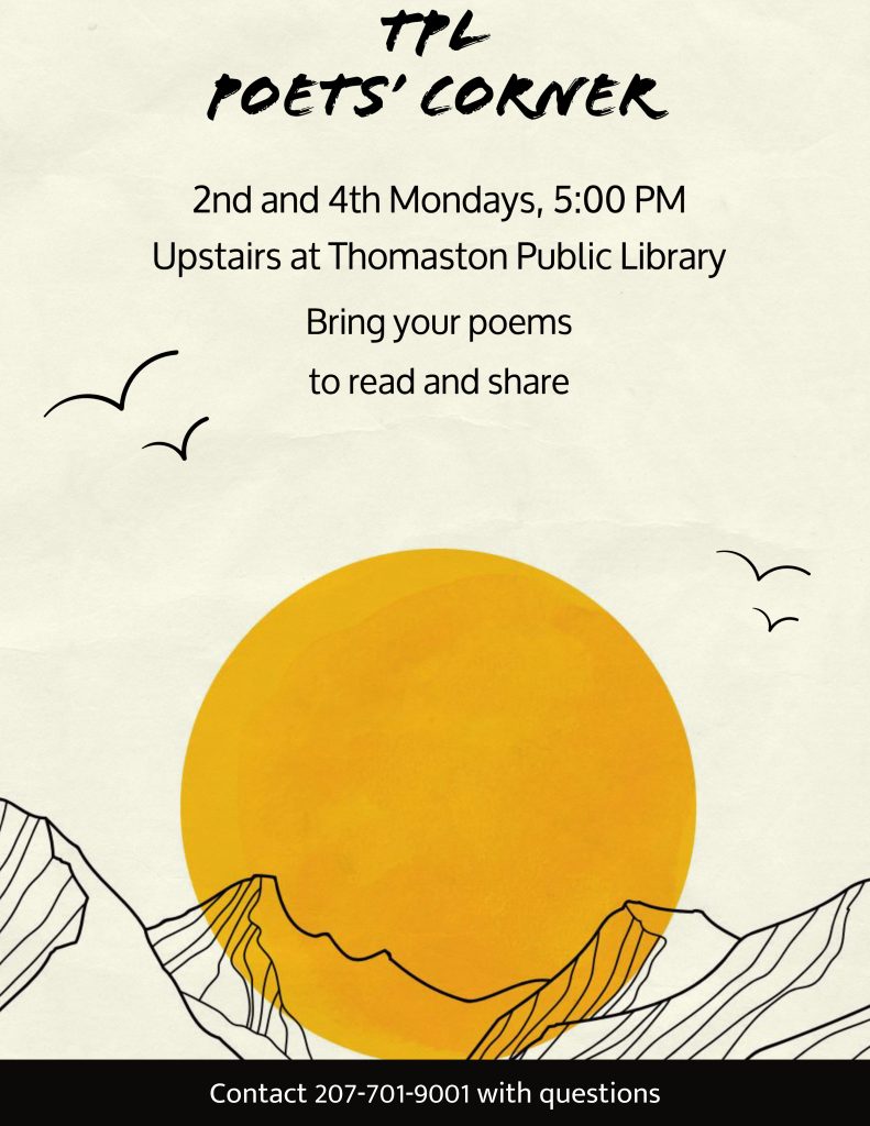 TPL Poets’ Corner – Thomaston Public Library